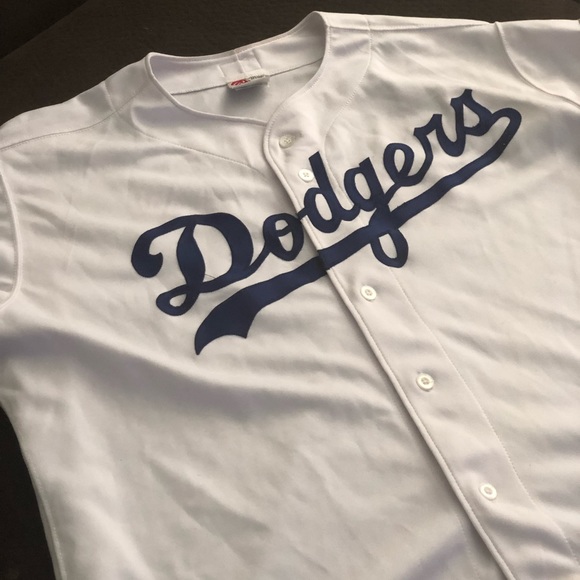 Rawlings | Shirts | 9s Ladodgers Rawlings Authentic Jersey | Poshmark